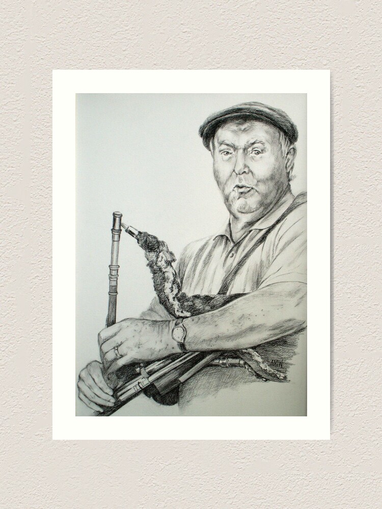 "Uilleann Piper Kevin Henry " Art Print for Sale by AliceMcMWhite ...