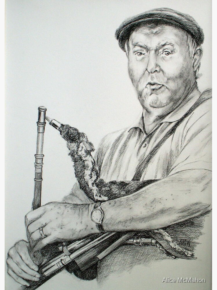 "Uilleann Piper Kevin Henry " Art Print for Sale by AliceMcMWhite ...