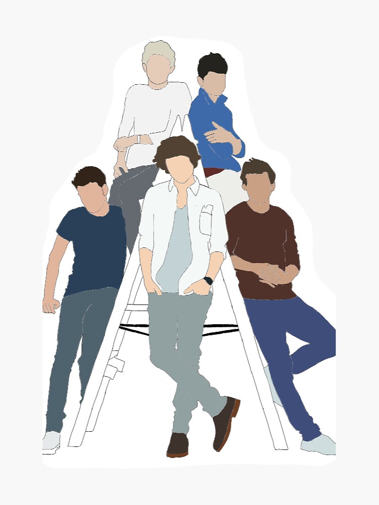 "One Direction" Sticker for Sale by kha02 | Redbubble