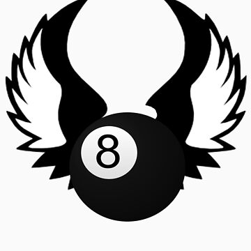 "8 Ball with Wings" Sticker for Sale by shakeoutfitters | Redbubble