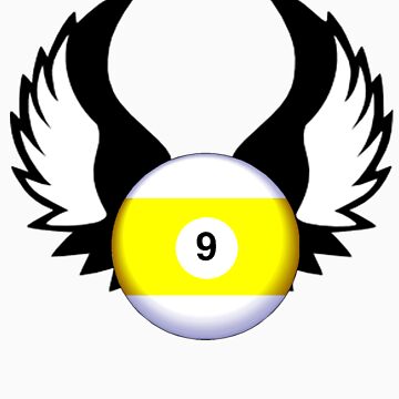 "9 Ball with Wings" Sticker for Sale by shakeoutfitters | Redbubble