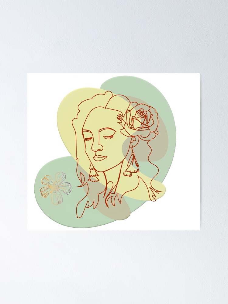"Woman face" Poster by Josipa6 | Redbubble