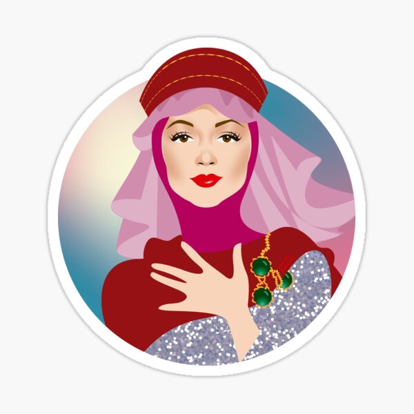 "Lady" Sticker for Sale by AleMogolloArt | Redbubble