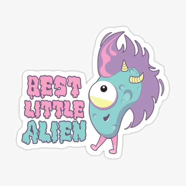 "Best Little Alien" Sticker by IreneKras | Redbubble