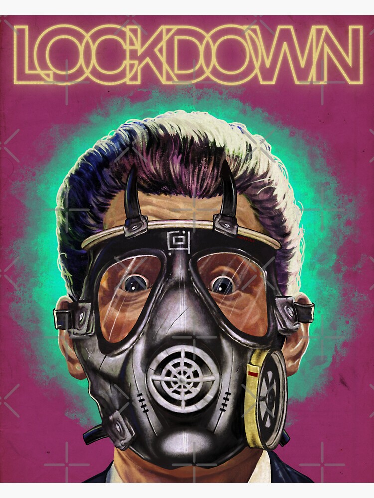 "Lockdown" Sticker for Sale by Artofolly | Redbubble