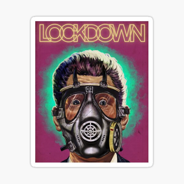 "Lockdown" Sticker for Sale by Artofolly | Redbubble