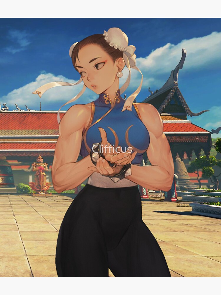 "Street Fighter Chung Lee Temple" Sticker for Sale by Clifficus | Redbubble