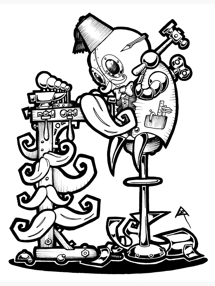 "The Tash Stash (Drawing)" Poster for Sale by Doktor-A | Redbubble