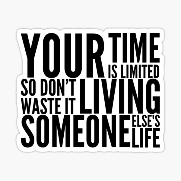 "Stop Wasting Time | Quote | Motivation" Sticker for Sale by ...