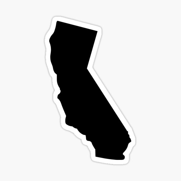 "American State of California" Sticker by sweetsixty | Redbubble