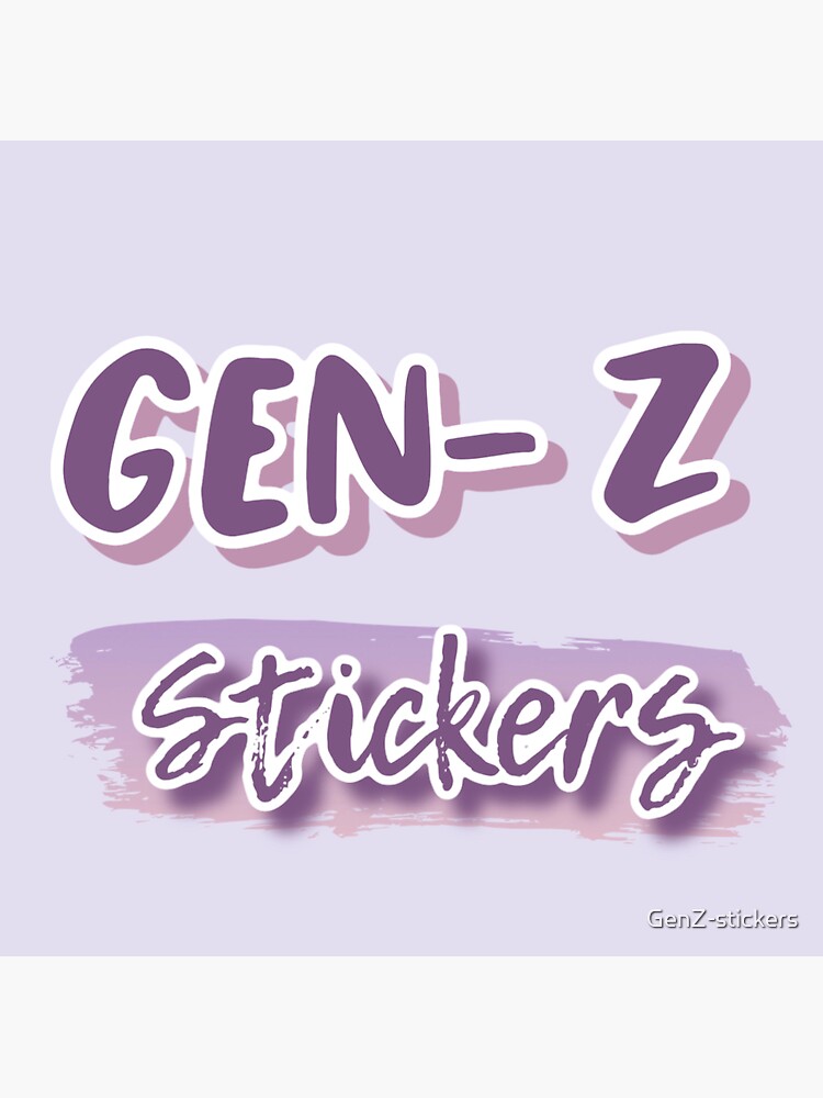 Pegatina «Logotipo de Gen-Z» de GenZ-stickers | Redbubble