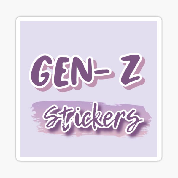 Pegatina «Logotipo de Gen-Z» de GenZ-stickers | Redbubble
