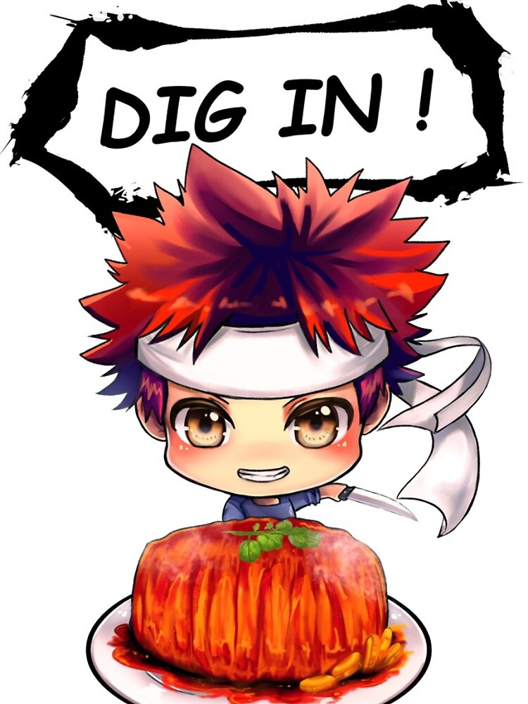 Coque iPhone « Food Wars - Chibi Soma au porc Gotcha », par Kataku ...