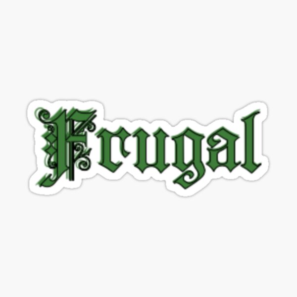 "Frugal Old Fashioned Design" Sticker by Caleb-Turner | Redbubble