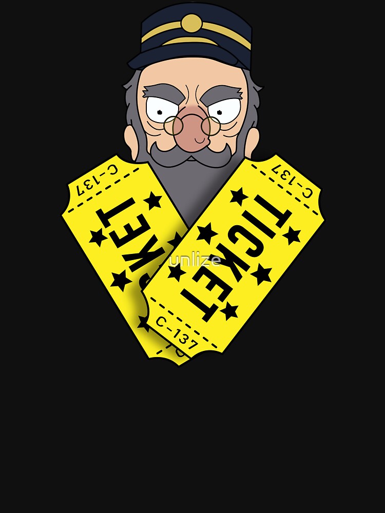 "Tickets Please Guy" T-shirt by unlize | Redbubble