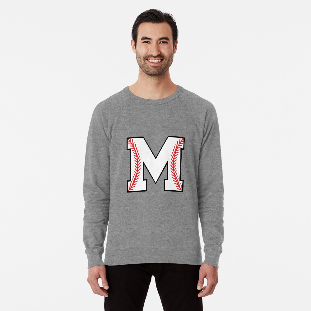"Baseball Letter M - Sports Monogram Alphabet" Sticker for Sale by ...