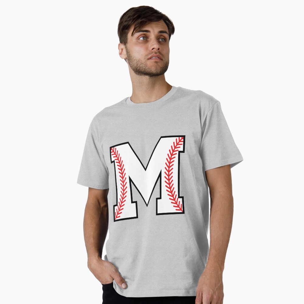 "Baseball Letter M - Sports Monogram Alphabet" Sticker for Sale by ...