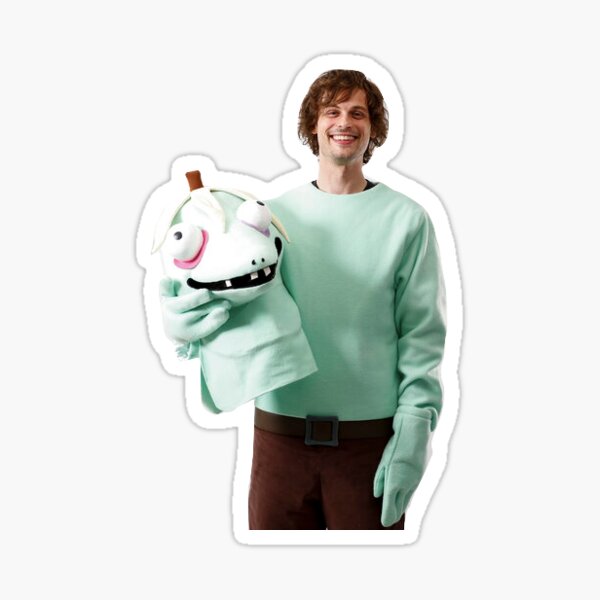 "Matthew gray gubler and rumple buttercup" Sticker by Eriy194 | Redbubble