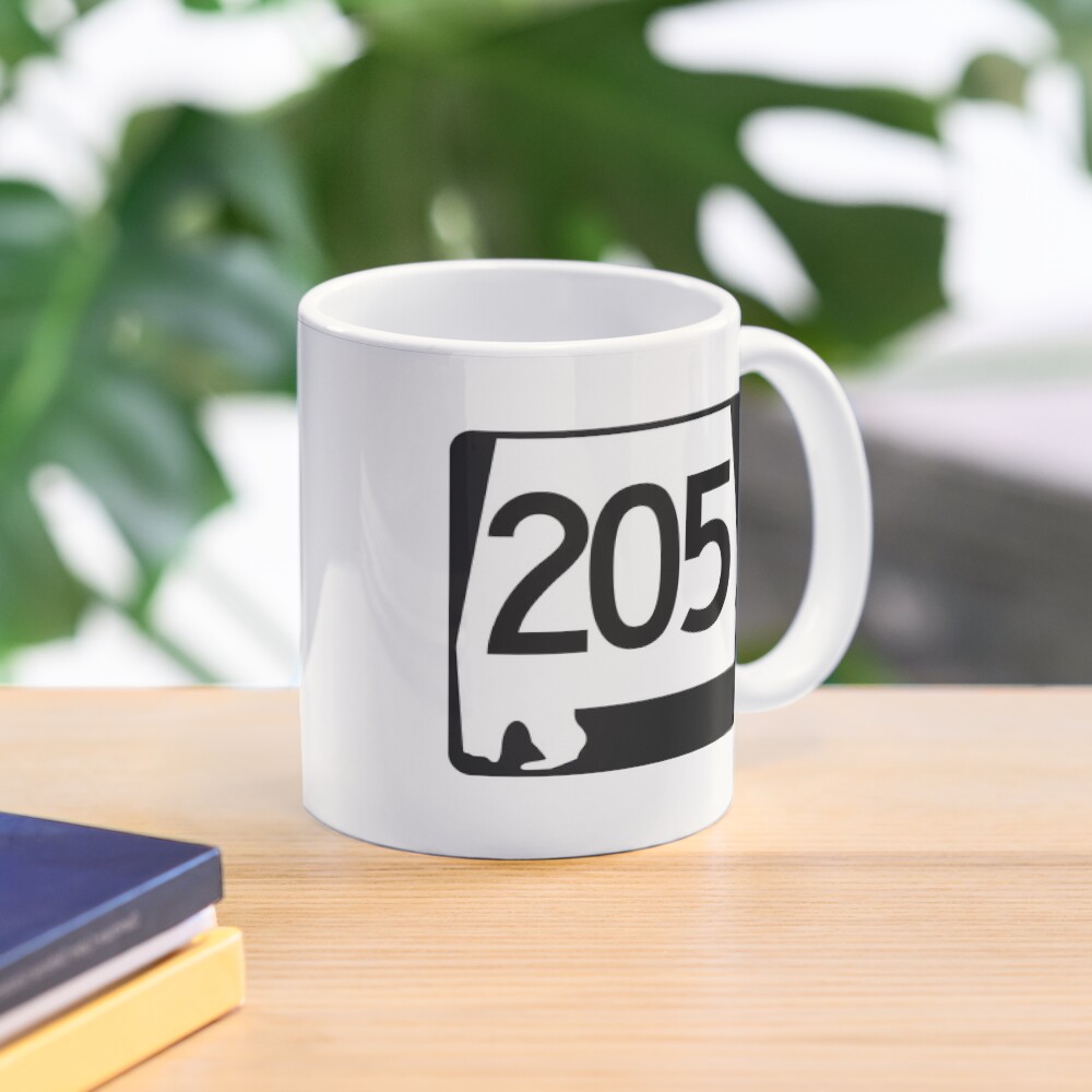 "Alabama State Route 205 (Area Code 205)" Mug by SRnAC | Redbubble