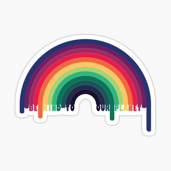 "Global Warming: Rainbow Edition" Sticker for Sale by CraftingYellow ...