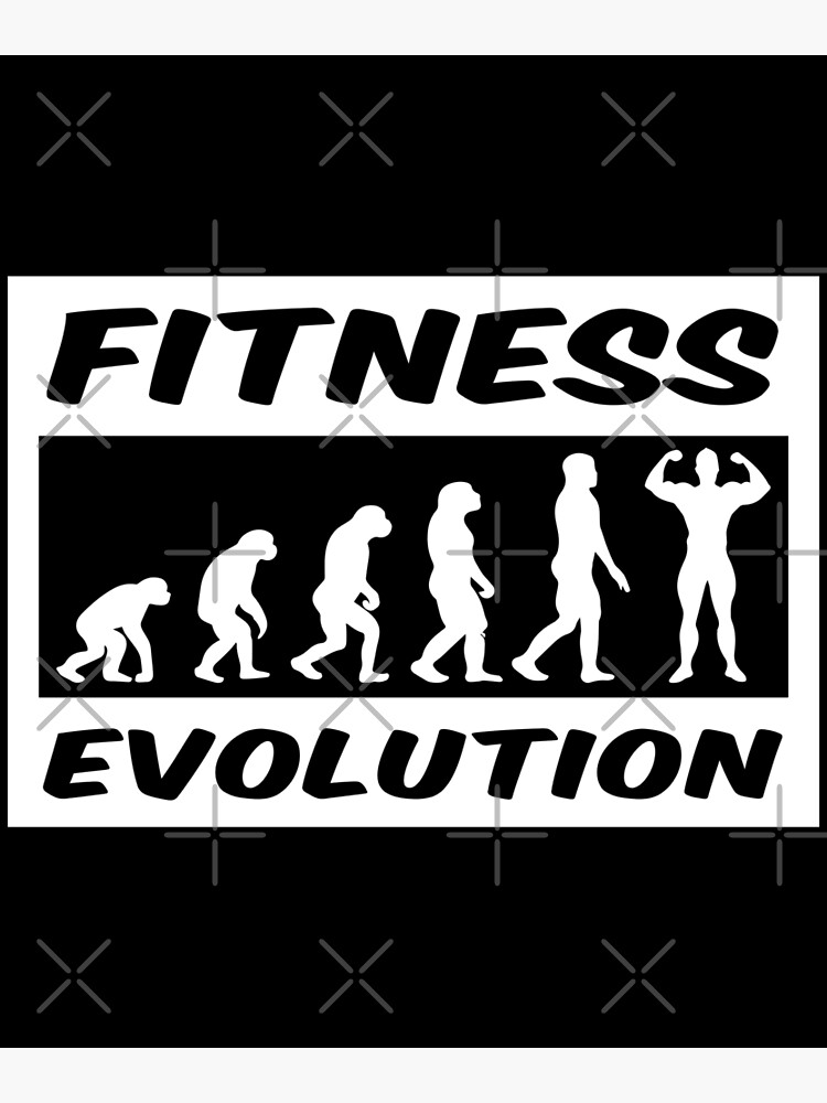 "fitness EVOLUTION" Poster for Sale by danyc88 | Redbubble