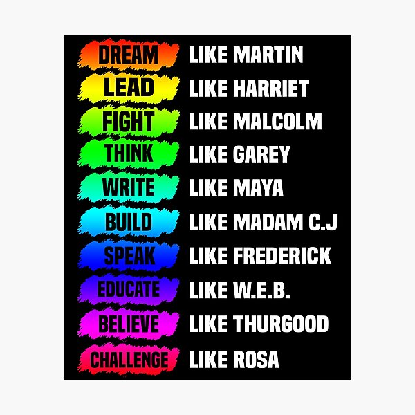 Dream Like Martin Lead Like Harriet Photographic Prints | Redbubble