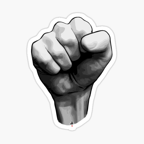 "fist" Sticker for Sale by talvutattoo | Redbubble