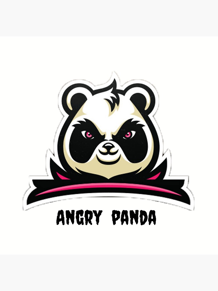 "Angry panda " Sticker for Sale by simrankhandare | Redbubble