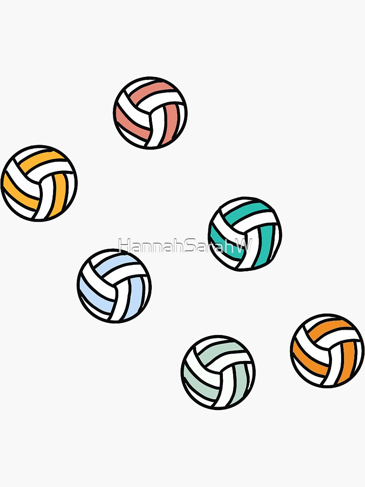 "Volleyball pack " Sticker for Sale by HannahSarahW | Redbubble