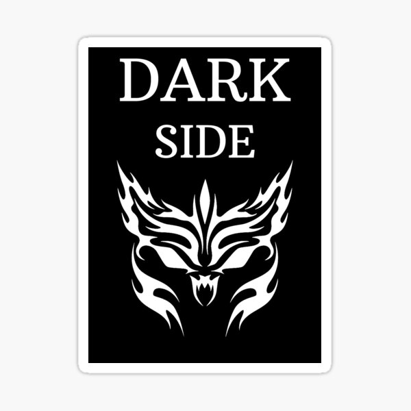 "Dark Side - demon face" Sticker for Sale by RIVEofficial | Redbubble
