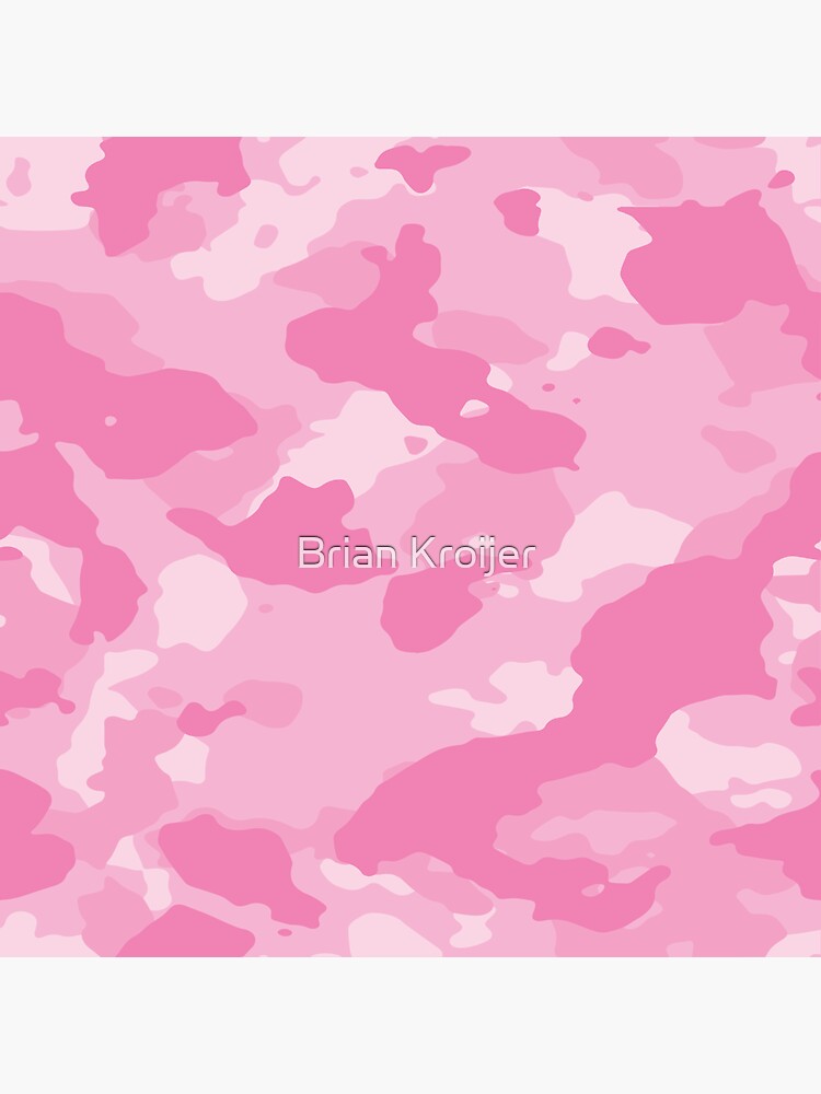 "Light pink camo" Sticker by bkroijer | Redbubble