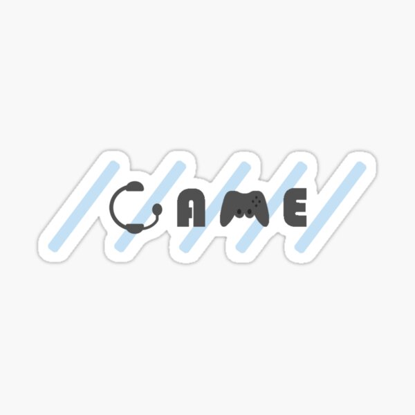 "Game Logo" Sticker for Sale by SIMPLISTIC-INC | Redbubble