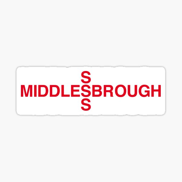 "MIDDLESBROUGH Union Jack Flag" Sticker for Sale by eyesblau | Redbubble