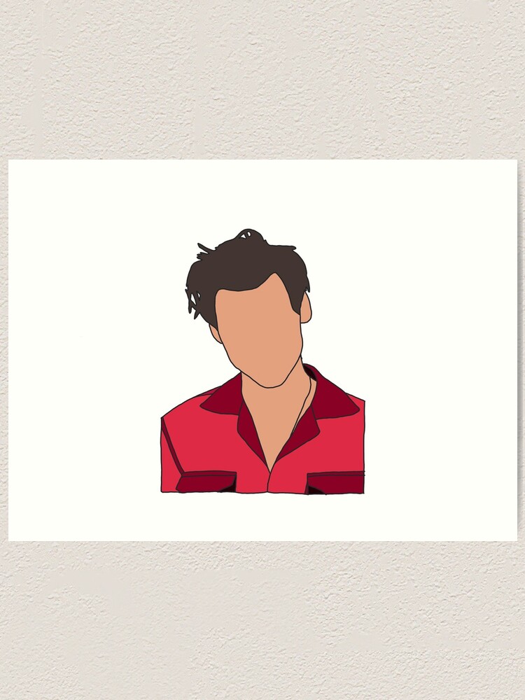 "Harry Styles Outline" Art Print for Sale by laurenjh4 | Redbubble