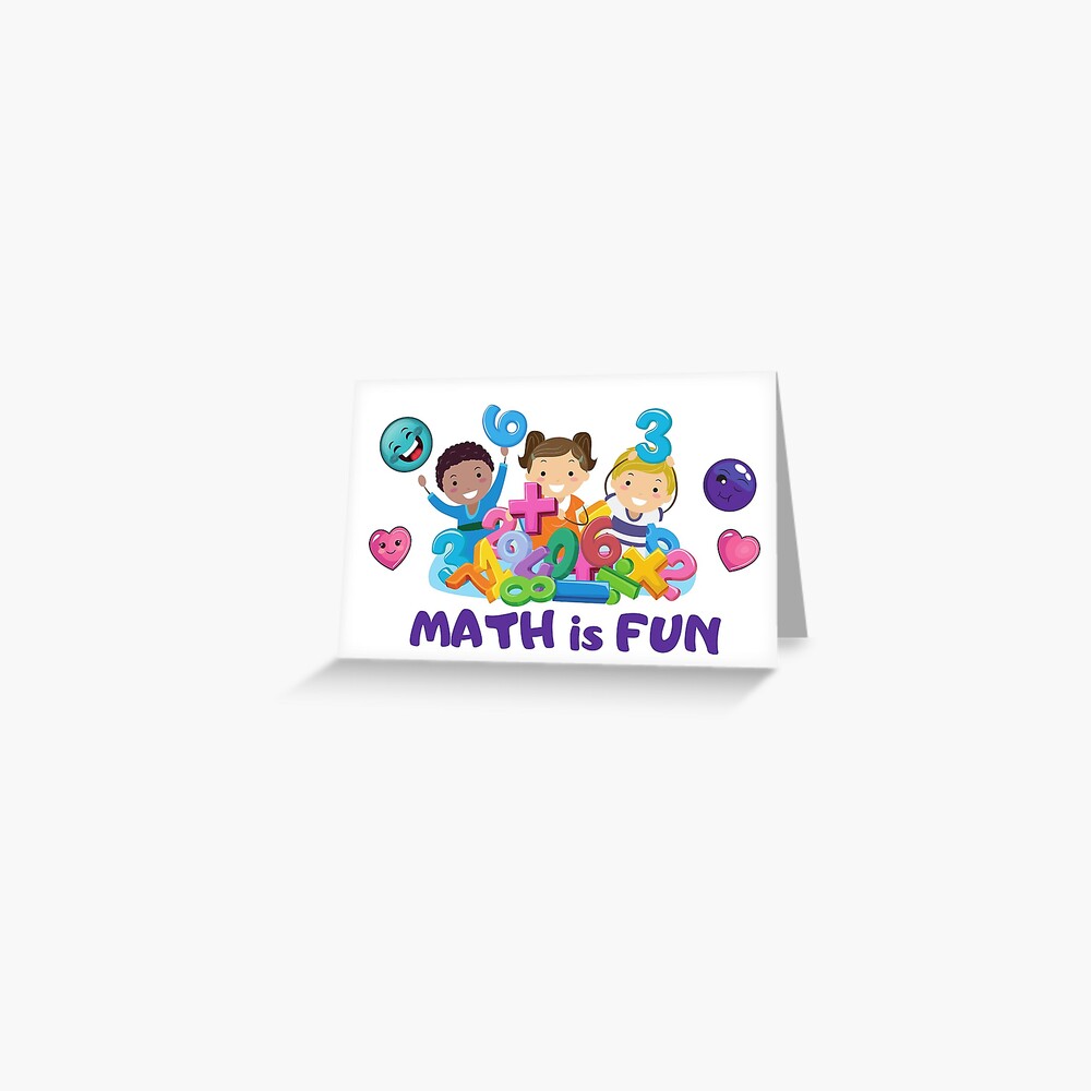 "Math is FUN" Sticker for Sale by gr8fulheart | Redbubble
