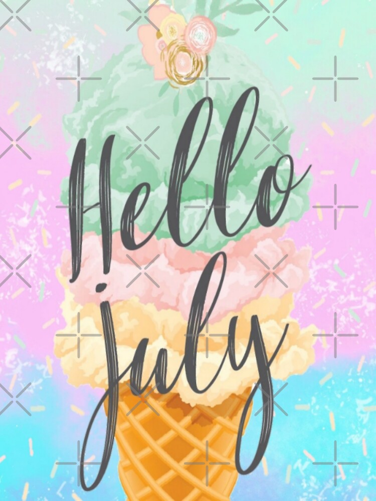 "Hello July T-shirt, summer vibes,nspirational Shirt,Positivity tee ...