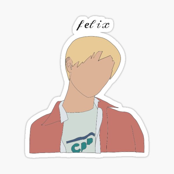 "Stray Kids Felix Drawing" Sticker by miinjin | Redbubble