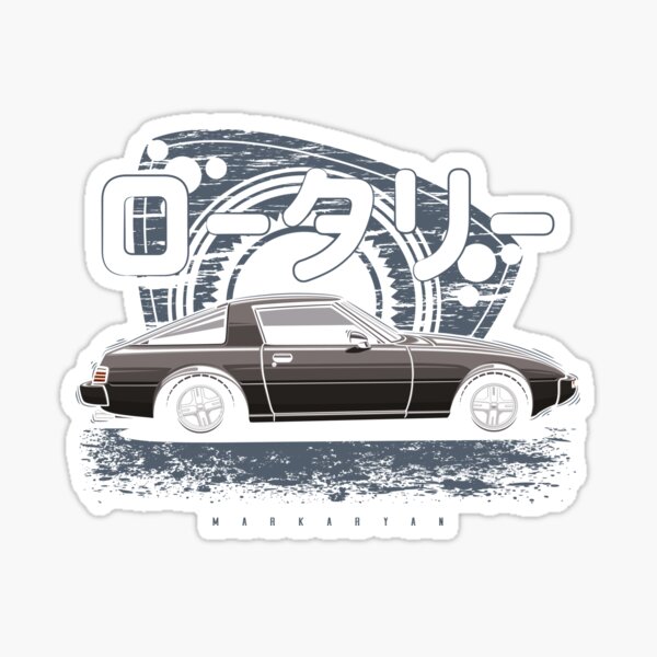 "Rotary. RX7 SA22" Sticker by OlegMarkaryan | Redbubble