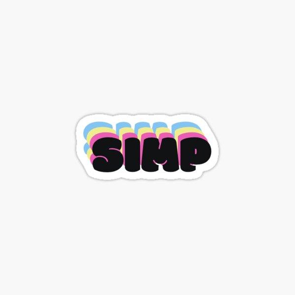 "simp" Sticker for Sale by kindallmchenry | Redbubble