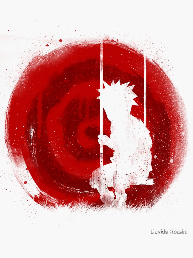 "Sad NINJA child on the SWING" Sticker by ROssO-Uchiha | Redbubble