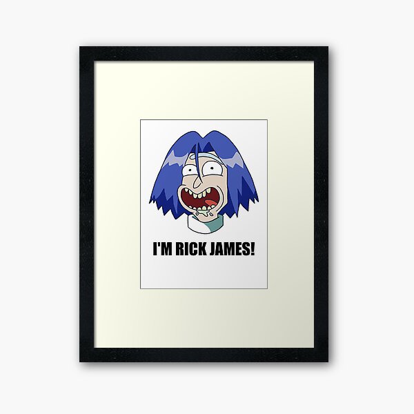 "Rick James!" Framed Art Print for Sale by seanlar94 | Redbubble