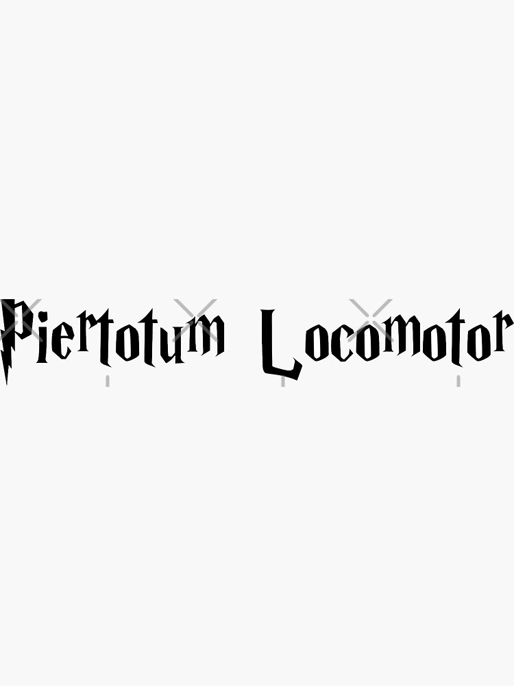 "Piertotum Locomotor" Sticker for Sale by enoramarie | Redbubble