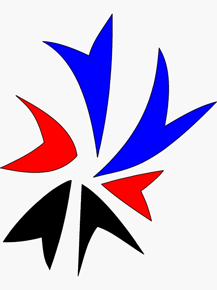 "Polyamorous flag logo - sticker (with border)" Sticker for Sale by ...