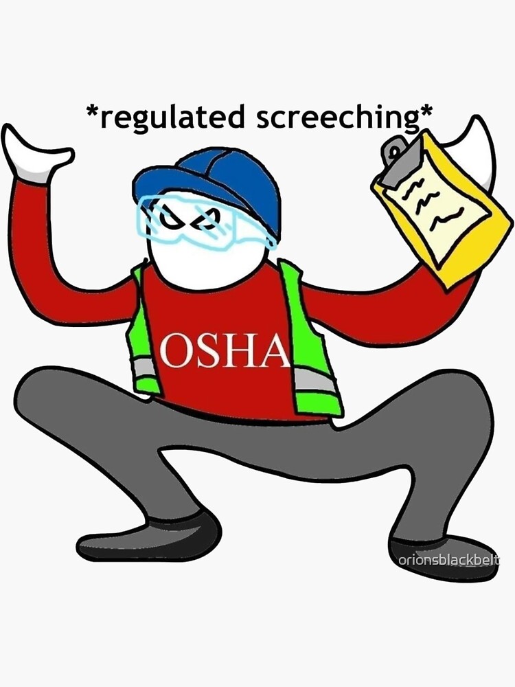 "osha" Sticker for Sale by orionsblackbelt | Redbubble