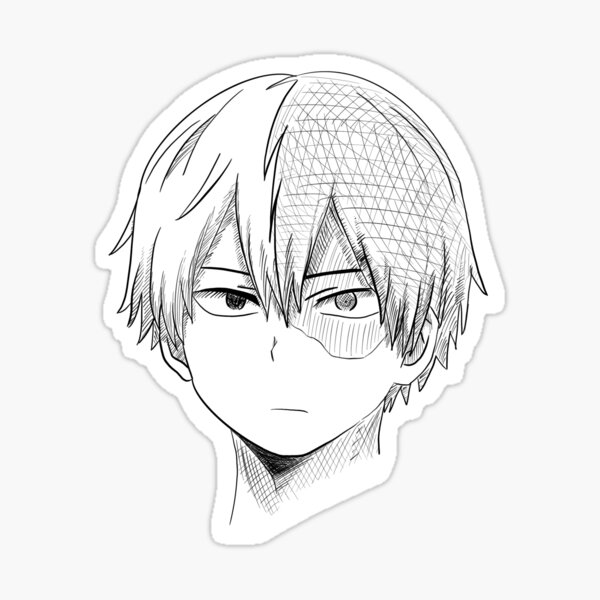 "Todoroki Shoto" Sticker for Sale by kennygeee | Redbubble