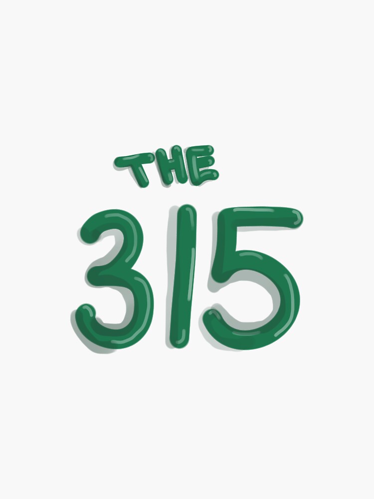 The 315 Area Code Sticker Sticker By Yr11 Redbubble the-315-area-code-sticker-sticker-by-yr11-redbubble