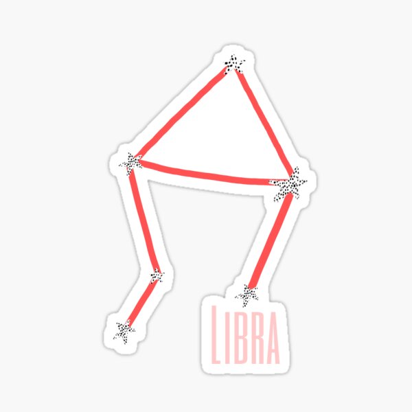 "Libra zodiac" Sticker for Sale by Epaigeeee | Redbubble