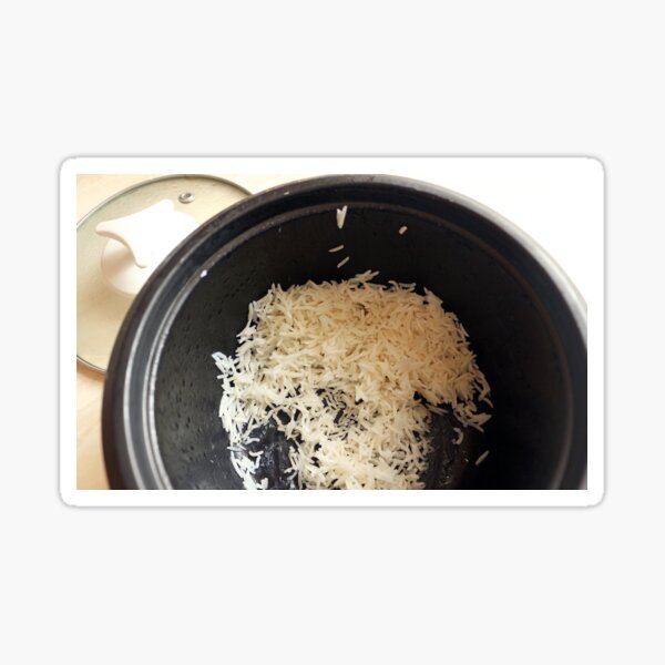 "cooked rice" Sticker by pinkal | Redbubble