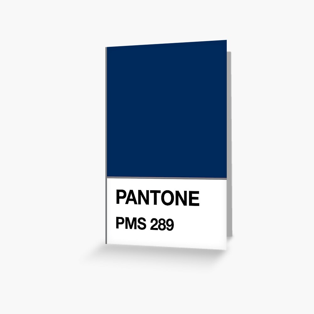 "Pantone Chip - PMS 289" Greeting Card for Sale by footyjumpers | Redbubble