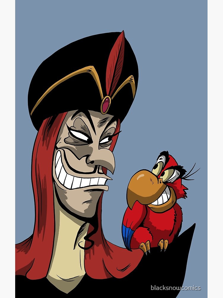 "Jafar and Iago" Poster for Sale by blacksnowcomics | Redbubble